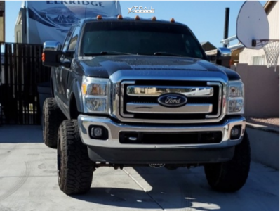 2012 Ford F-250 Super Duty Wheel Offset Aggressive > 1" Outside Fender ...