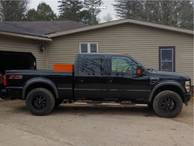 2008 Ford F-250 Super Duty Wheel Offset Aggressive > 1" Outside Fender ...