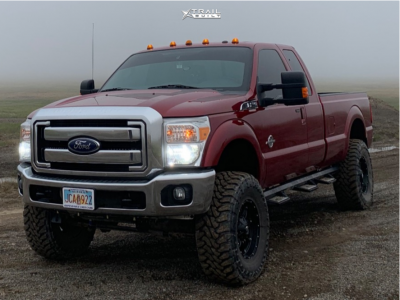 2015 Ford F-250 Super Duty Wheel Offset Aggressive > 1" Outside Fender ...