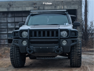 2006 HUMMER H3 Wheel Offset Aggressive > 1" Outside Fender Leveling Kit ...