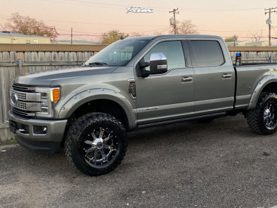 2019 Ford F-250 Super Duty Wheel Offset Hella Stance >5" Leveling Kit ...