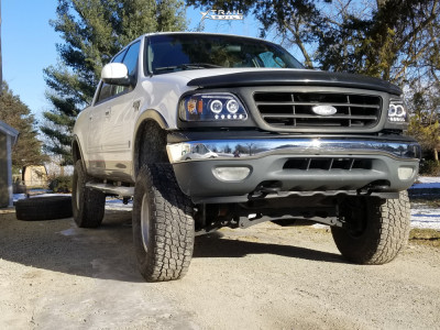 2002 Ford F-150 Wheel Offset Aggressive > 1" Outside Fender Suspension ...