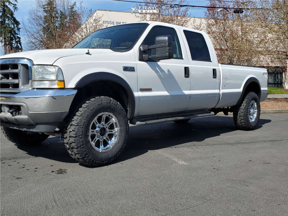 2003 Ford F-350 Super Duty Wheel Offset Slightly Aggressive Leveling ...