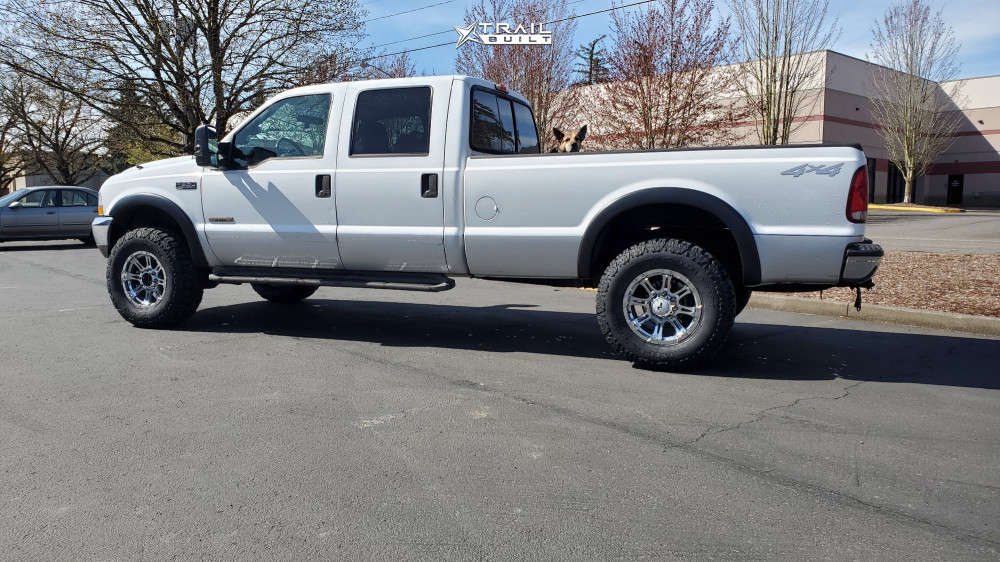 2003 Ford F-350 Super Duty Wheel Offset Slightly Aggressive Leveling ...