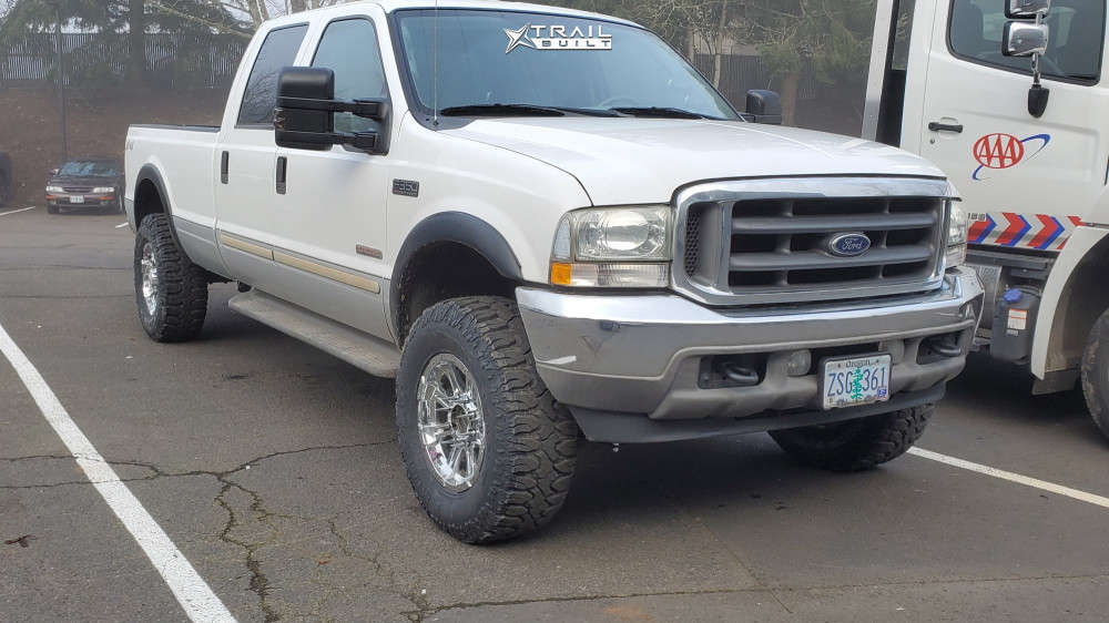 2003 Ford F-350 Super Duty Wheel Offset Slightly Aggressive Leveling ...