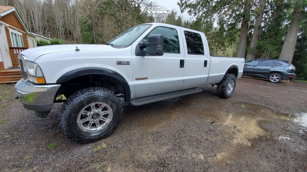2003 Ford F-350 Super Duty Wheel Offset Slightly Aggressive Leveling ...