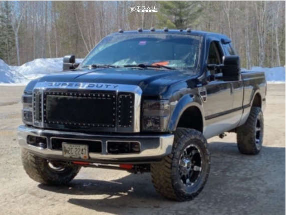 2008 Ford F-250 Super Duty Wheel Offset Aggressive > 1" Outside Fender ...