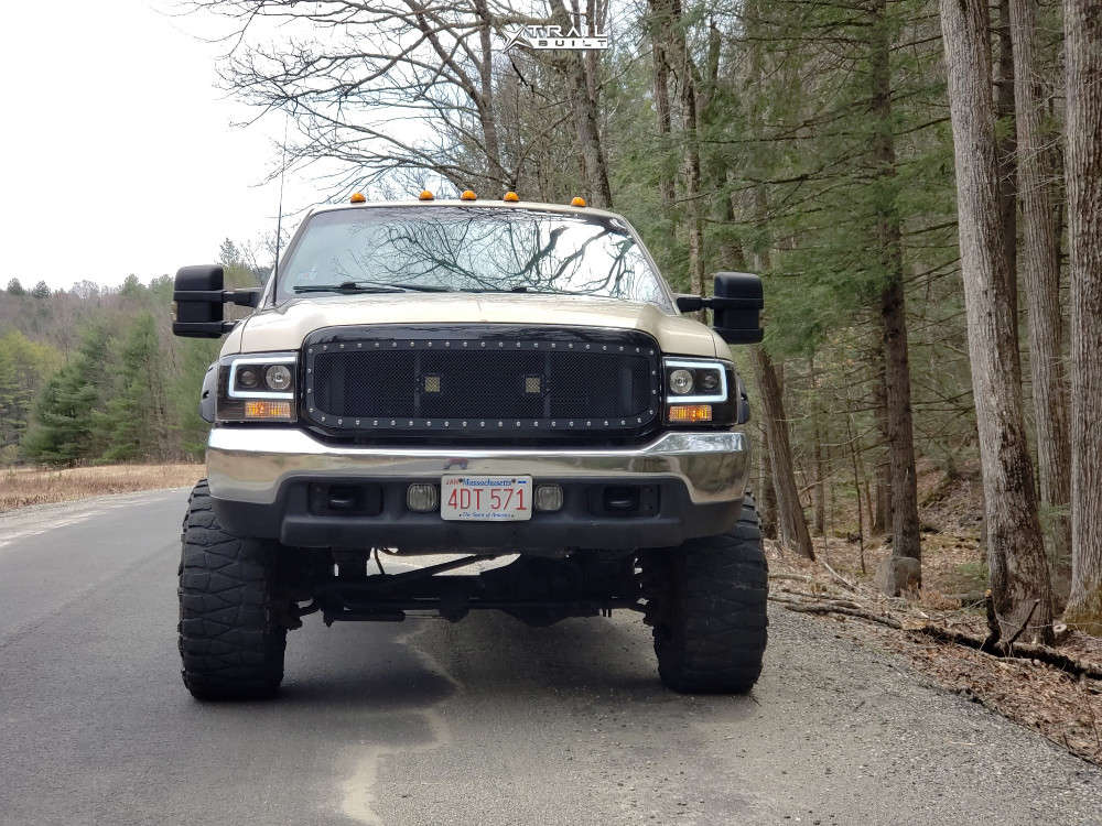 2001 Ford F-250 Super Duty Wheel Offset Aggressive > 1" Outside Fender ...