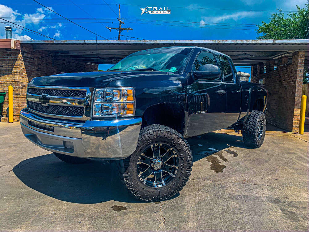 2012 Chevrolet Silverado 1500 Wheel Offset Aggressive > 1" Outside ...