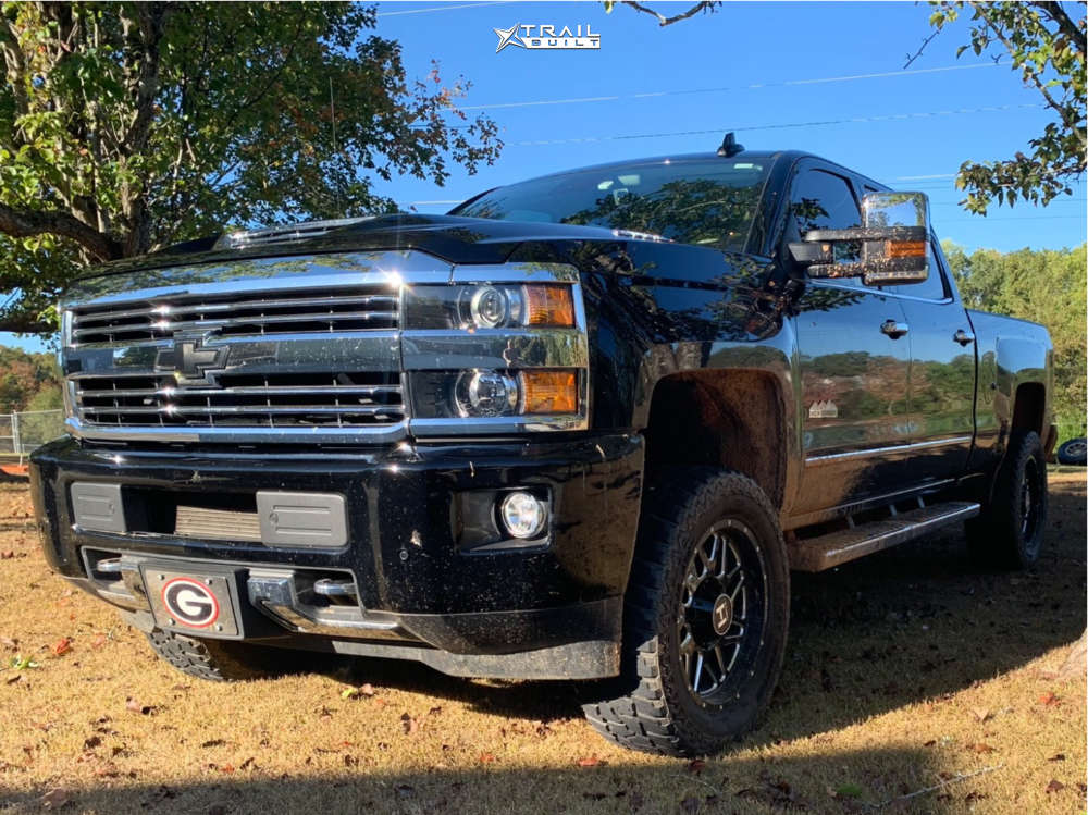 2017 Chevrolet Silverado 2500 HD Wheel Offset Aggressive > 1" Outside ...