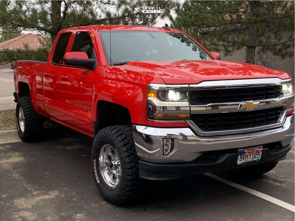 2016 Chevrolet Silverado 1500 Wheel Offset Aggressive > 1" Outside ...