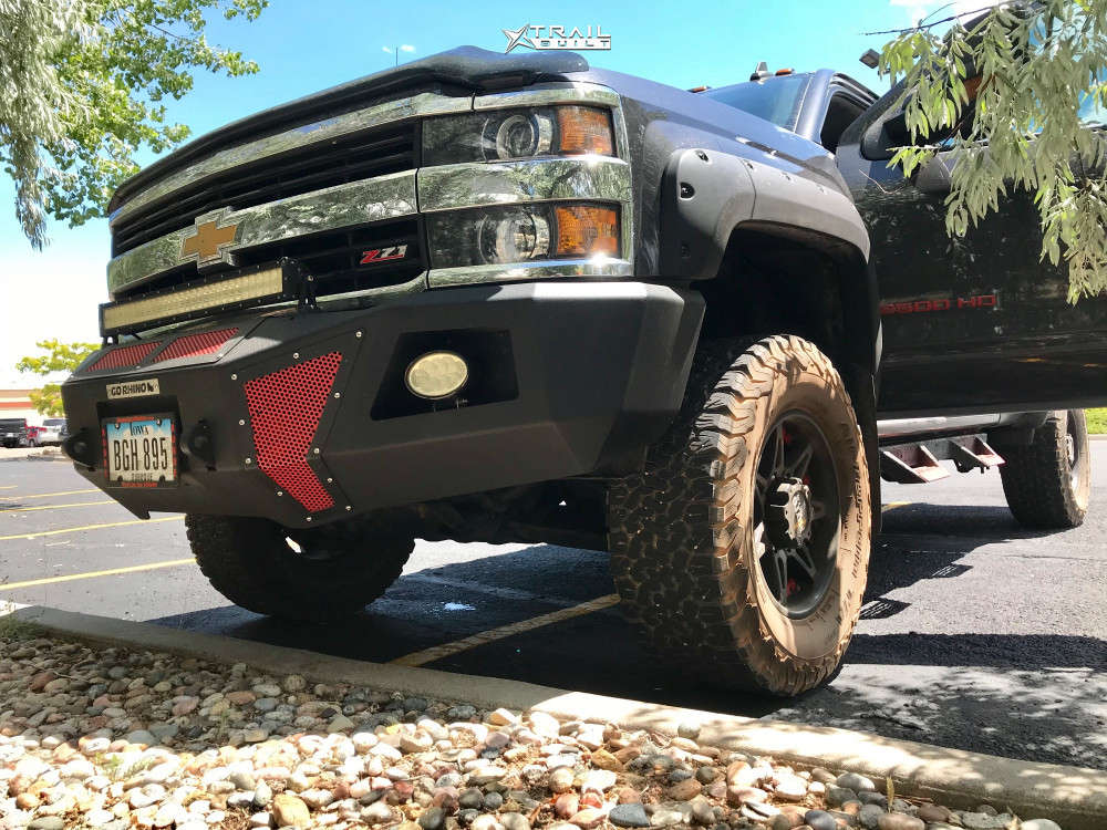 2015 Chevrolet Silverado 2500 HD Wheel Offset Aggressive > 1" Outside ...