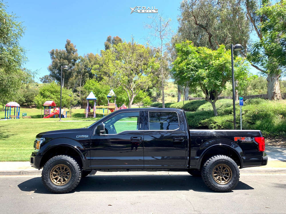 2019 Ford F-150 Wheel Offset Slightly Aggressive Leveling Kit | 1063692 ...