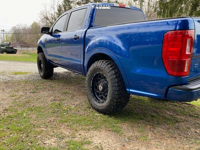 2019 Ford Ranger Wheel Offset Aggressive > 1" Outside Fender Suspension ...
