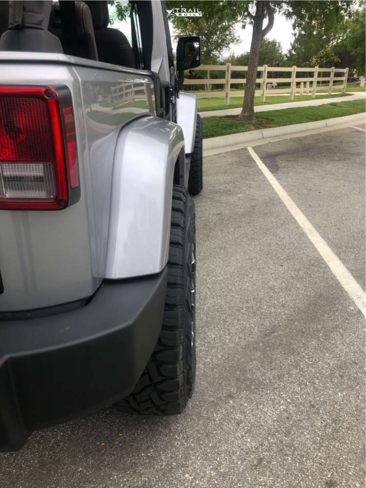 2017 Jeep Wrangler Wheel Offset Aggressive > 1" Outside Fender Stock ...