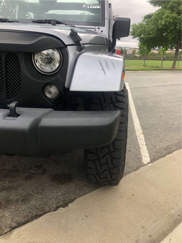 2017 Jeep Wrangler Wheel Offset Aggressive > 1" Outside Fender Stock ...