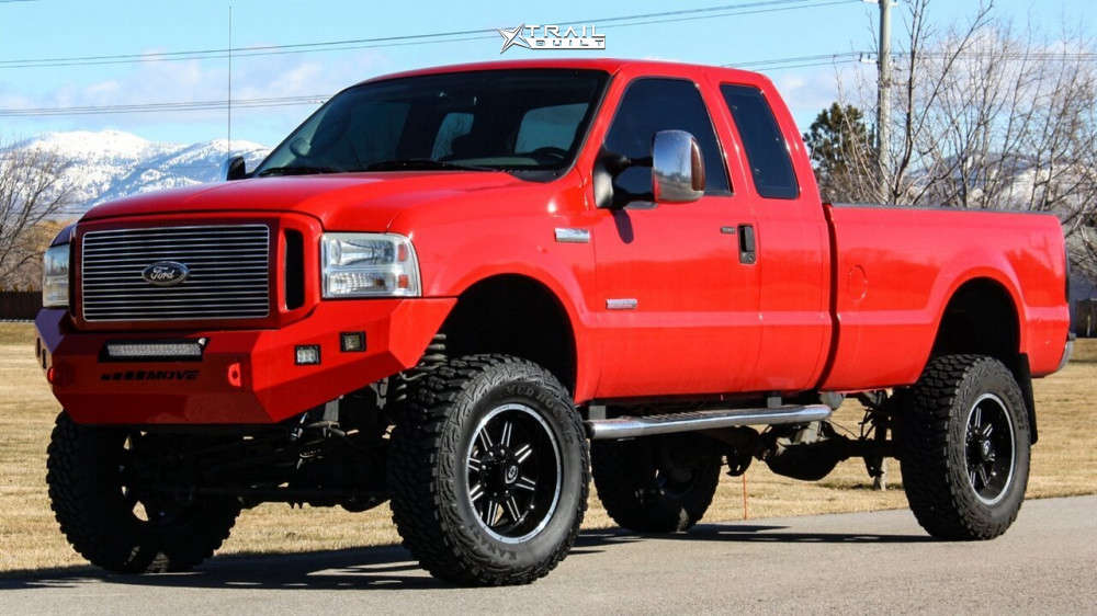 2006 Ford F-350 Super Duty Wheel Offset Aggressive > 1" Outside Fender ...