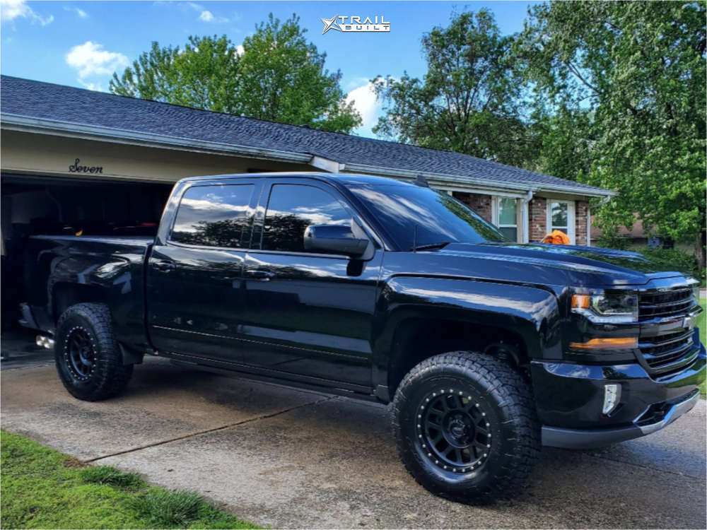 2017 Chevrolet Silverado 1500 Wheel Offset Aggressive > 1" Outside ...