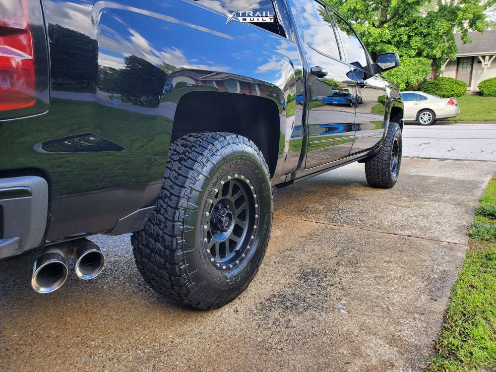 2017 Chevrolet Silverado 1500 Wheel Offset Aggressive > 1" Outside ...