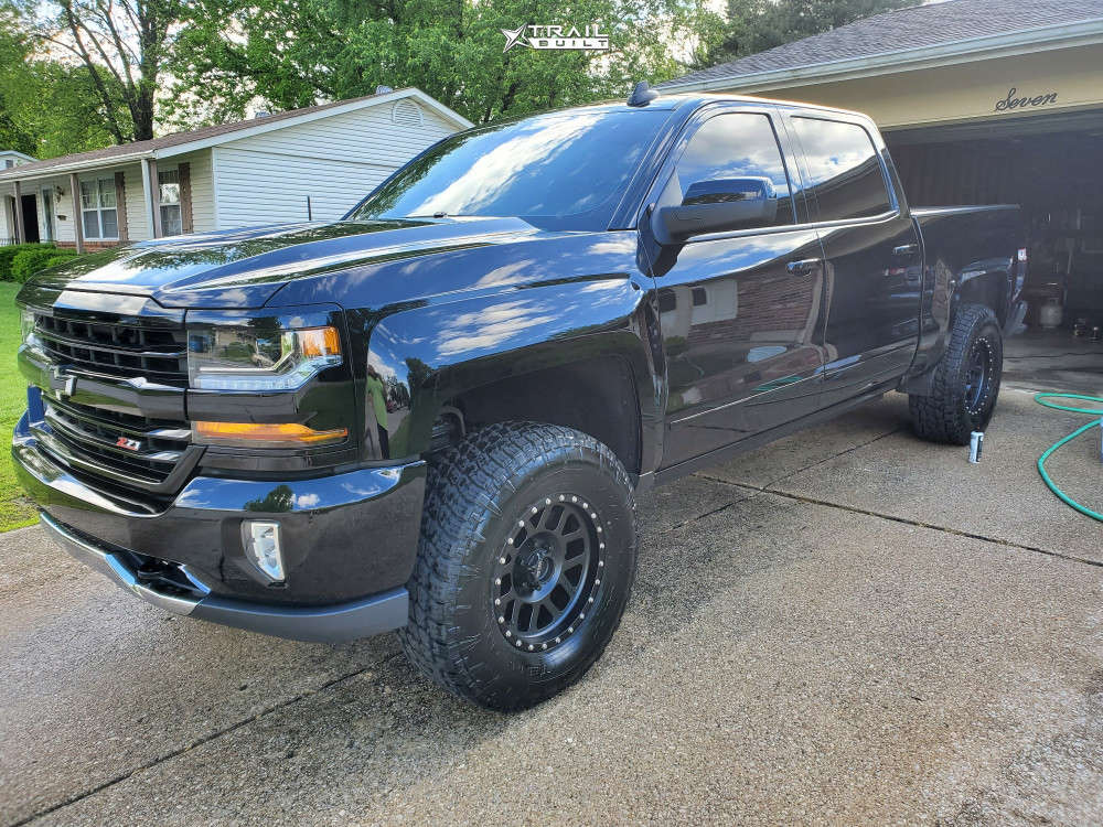 2017 Chevrolet Silverado 1500 Wheel Offset Aggressive > 1" Outside ...
