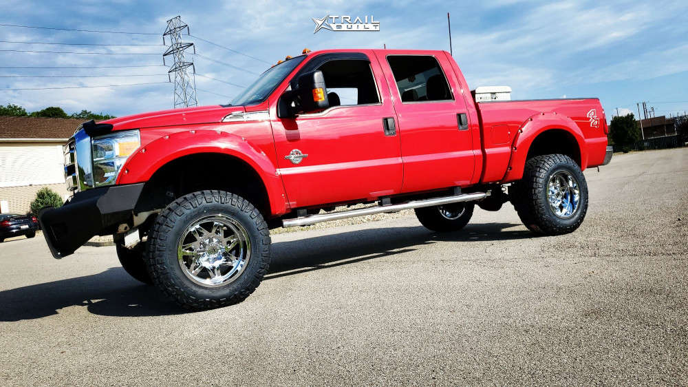 2012 Ford F-250 Super Duty Wheel Offset Aggressive > 1" Outside Fender ...