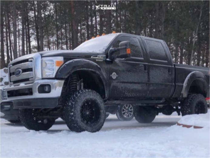 2016 Ford F-350 Super Duty Wheel Offset Aggressive > 1" Outside Fender ...