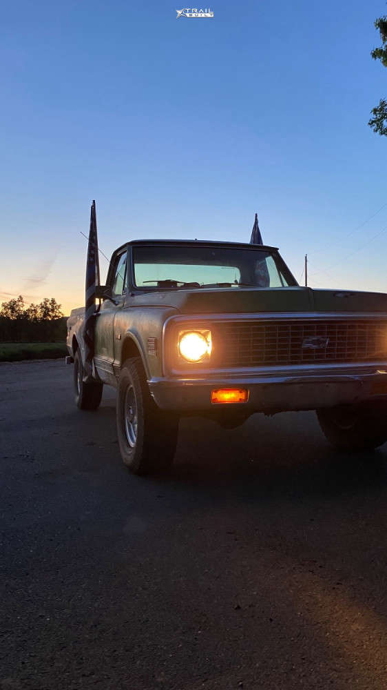 1972 Chevrolet K20 Pickup Wheel Offset Slightly Aggressive Stock ...