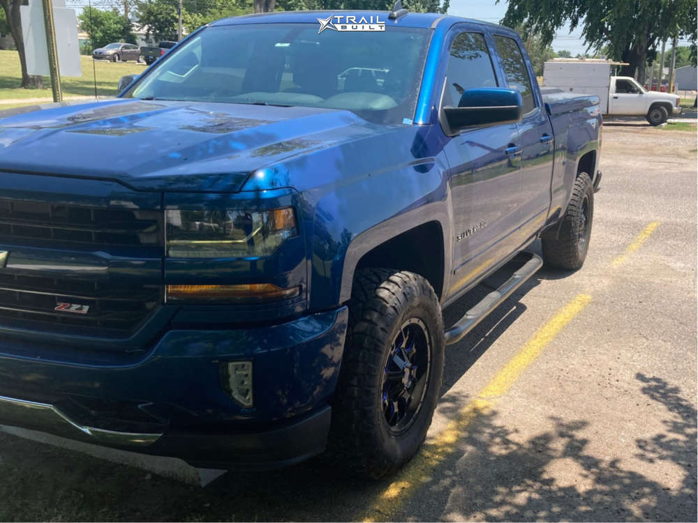 2017 Chevrolet Silverado 1500 Wheel Offset Aggressive > 1" Outside ...
