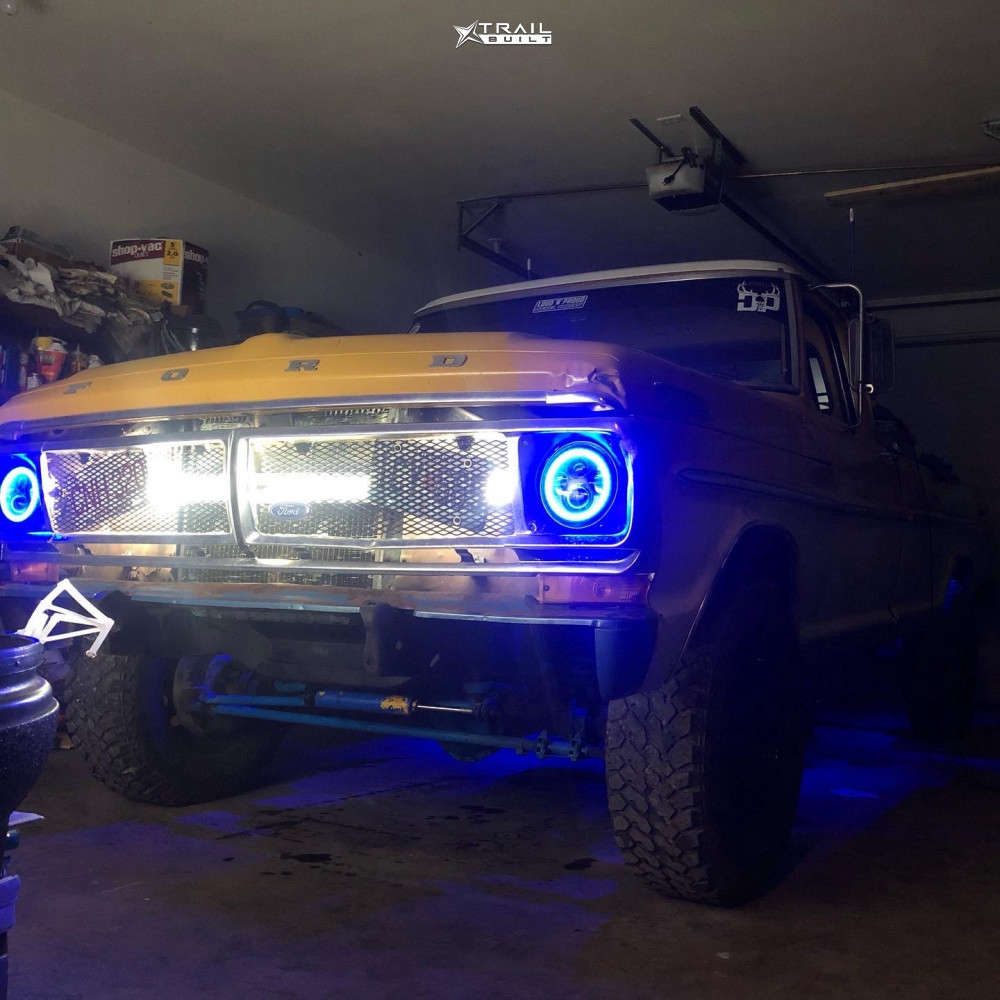 1976 Ford F-100 Wheel Offset Super Aggressive 3"-5" Suspension Lift 2.5 ...