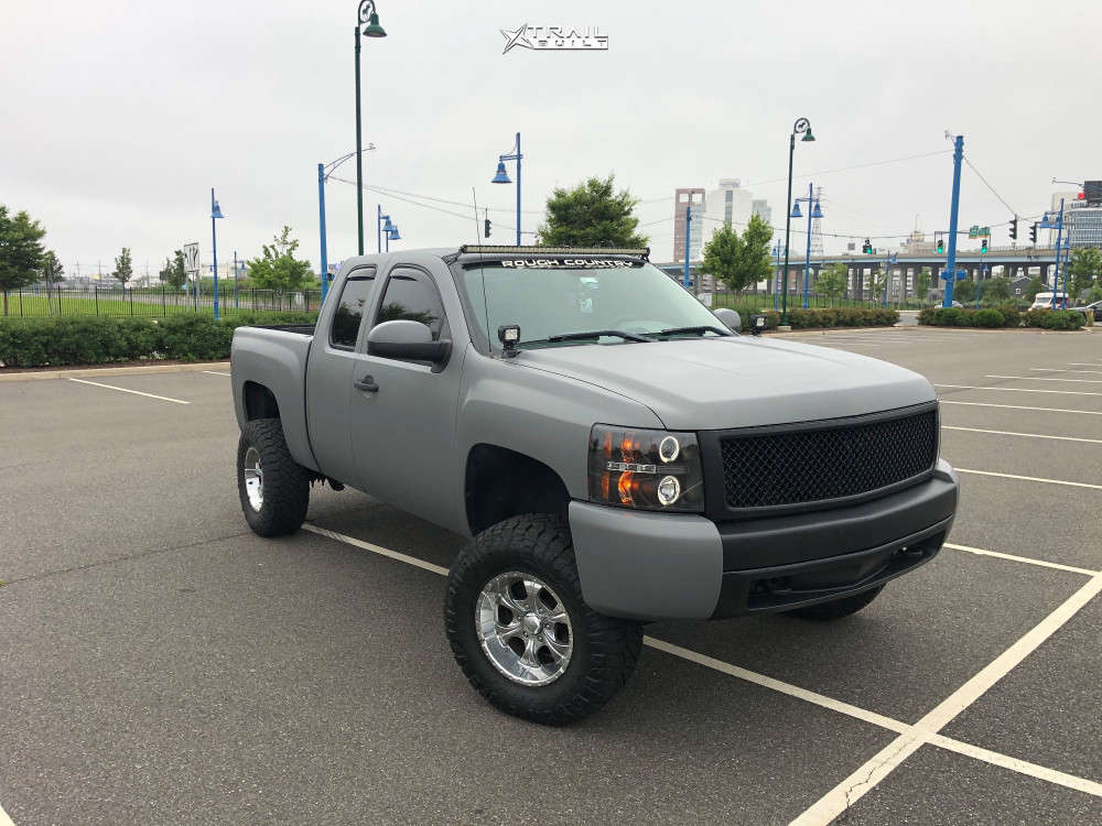 2008 Chevrolet Silverado 1500 Wheel Offset Aggressive > 1" Outside ...