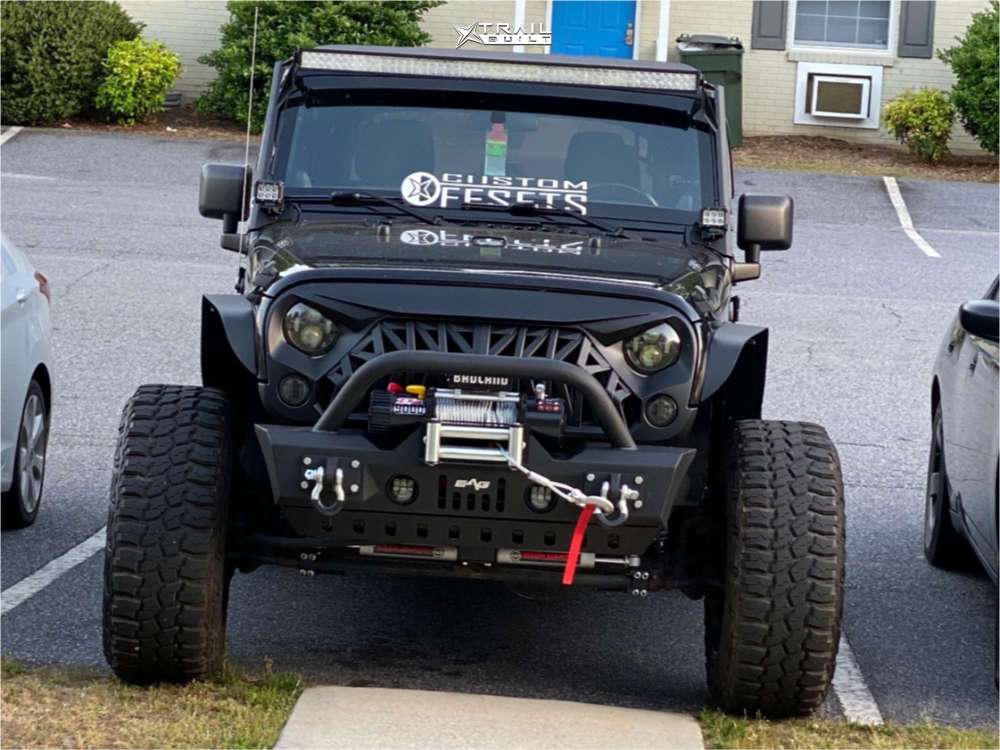 2012 Jeep Wrangler Wheel Offset Hella Stance >5" Suspension Lift 2.5 ...