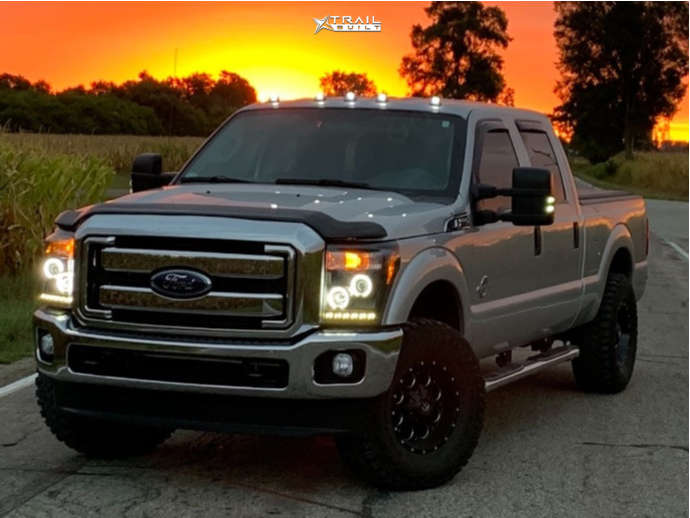 2013 Ford F-250 Super Duty Wheel Offset Aggressive > 1" Outside Fender ...