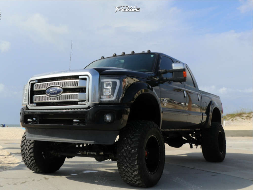 2016 Ford F-250 Super Duty Wheel Offset Aggressive > 1" Outside Fender ...