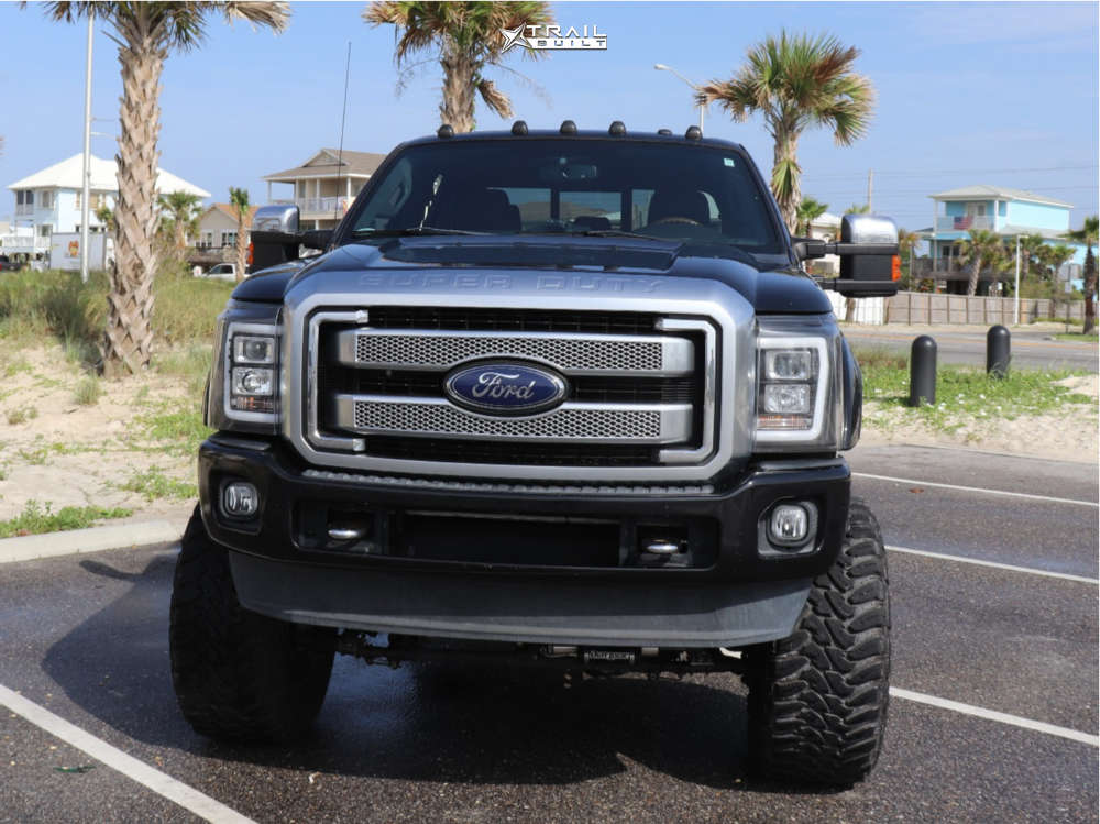 2016 Ford F-250 Super Duty Wheel Offset Aggressive > 1" Outside Fender ...