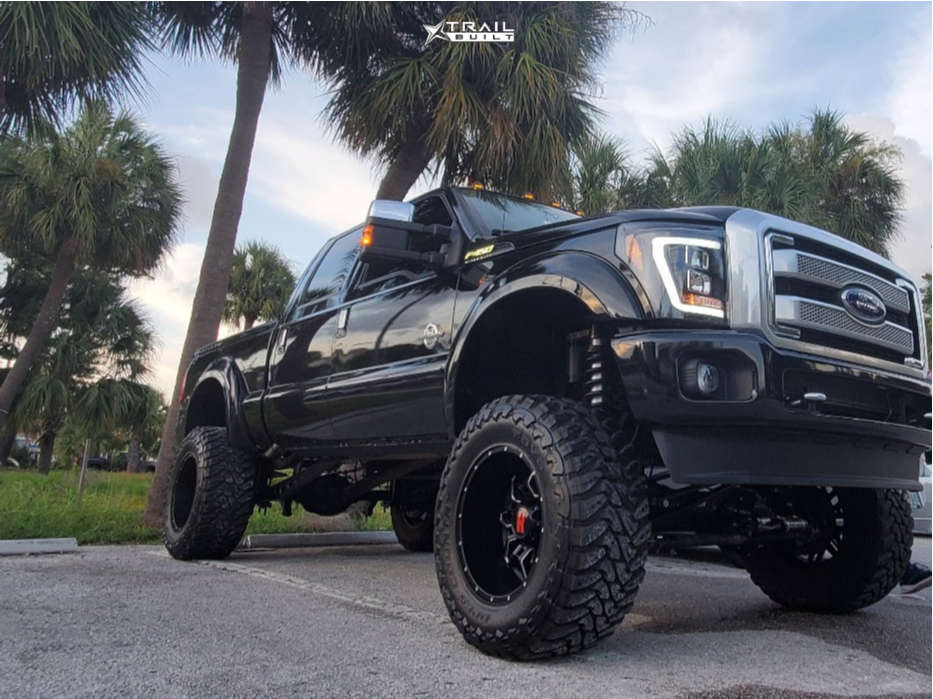 2016 Ford F-250 Super Duty Wheel Offset Aggressive > 1" Outside Fender ...