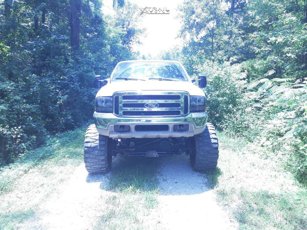 2000 Ford Excursion Wheel Offset Hella Stance >5" Suspension Lift 7.5 ...