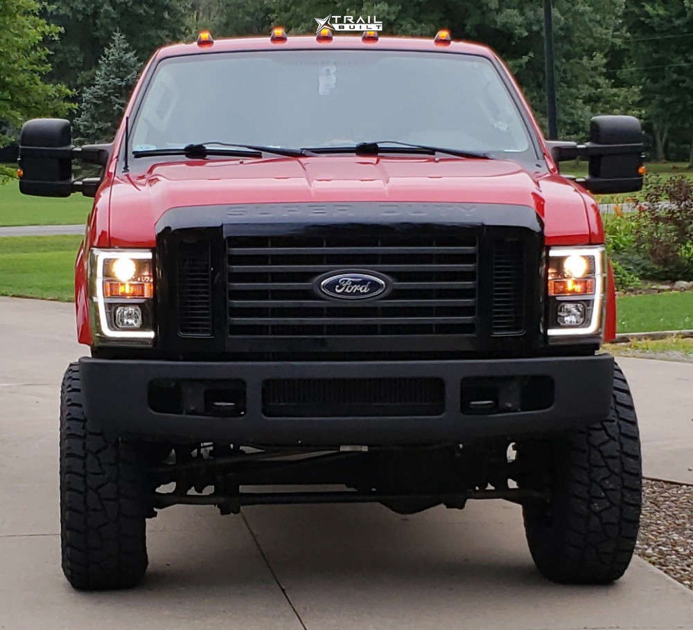 2008 Ford F-250 Super Duty Wheel Offset Aggressive > 1" Outside Fender ...