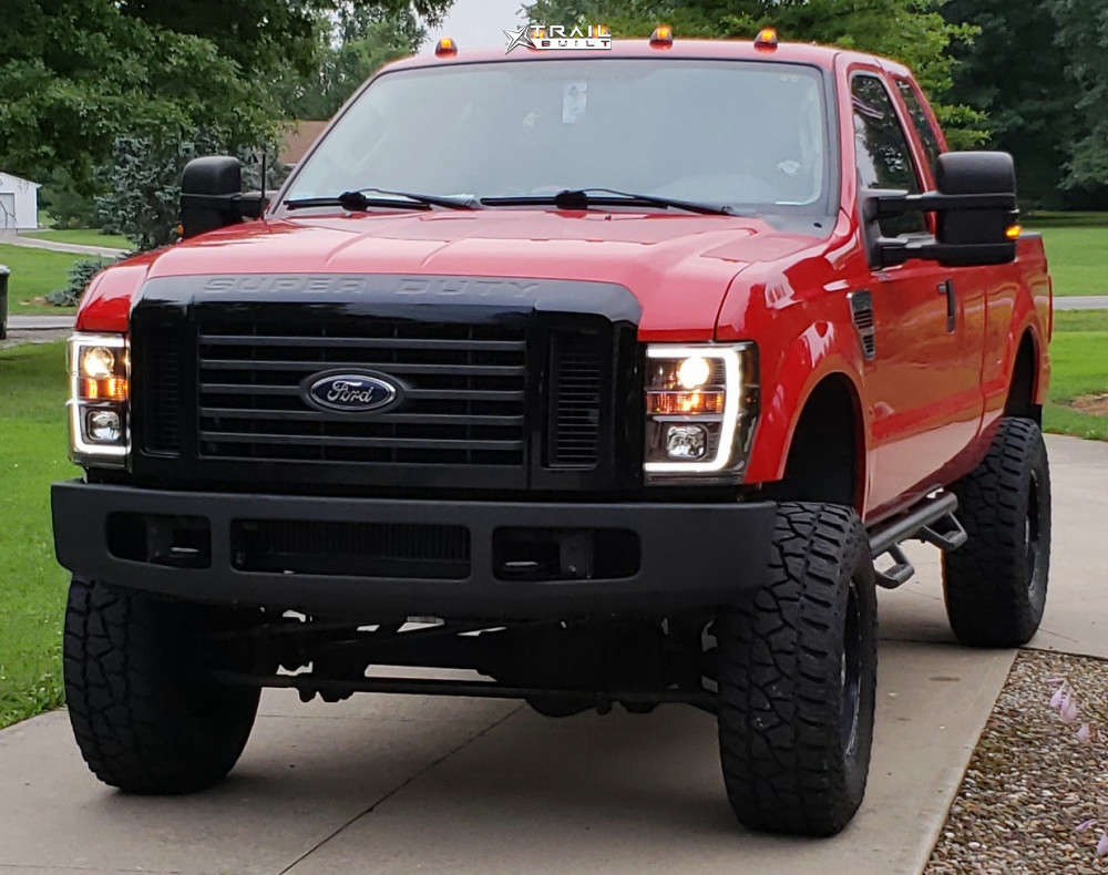 2008 Ford F-250 Super Duty Wheel Offset Aggressive > 1" Outside Fender ...