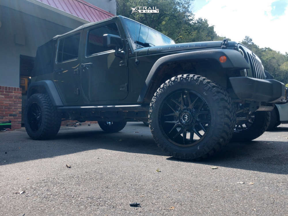 2016 Jeep Wrangler Wheel Offset Aggressive > 1" Outside Fender Leveling ...