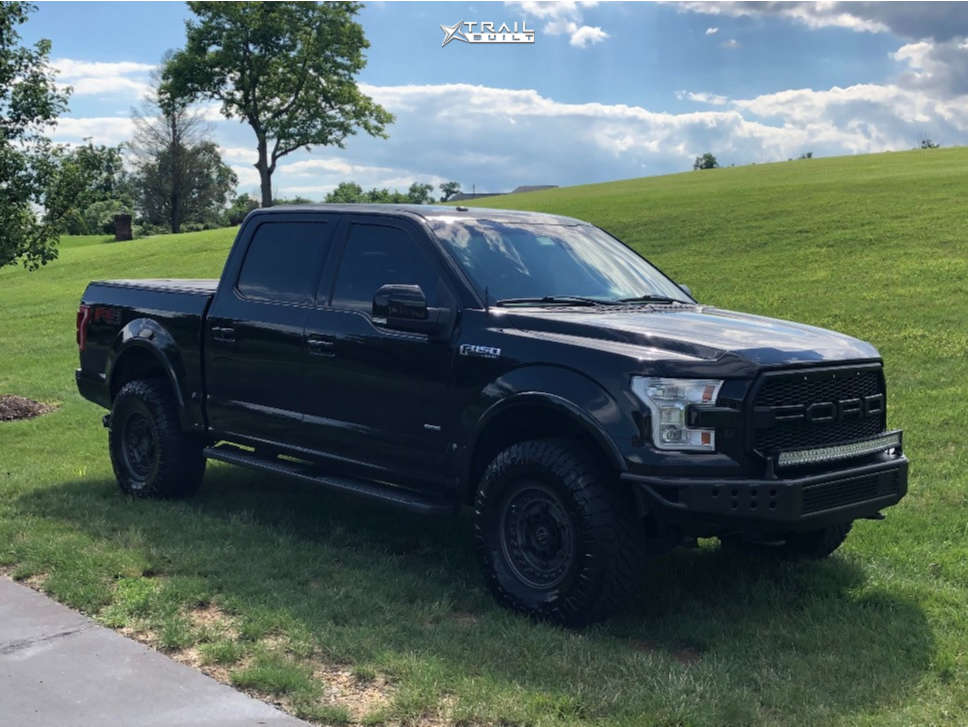 2015 Ford F-150 Wheel Offset Slightly Aggressive Leveling Kit | 1217941 ...