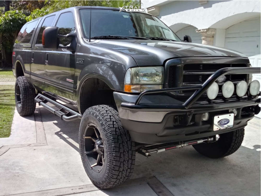 2003 Ford F-250 Super Duty Wheel Offset HellaFlush Suspension Lift 6.5 ...