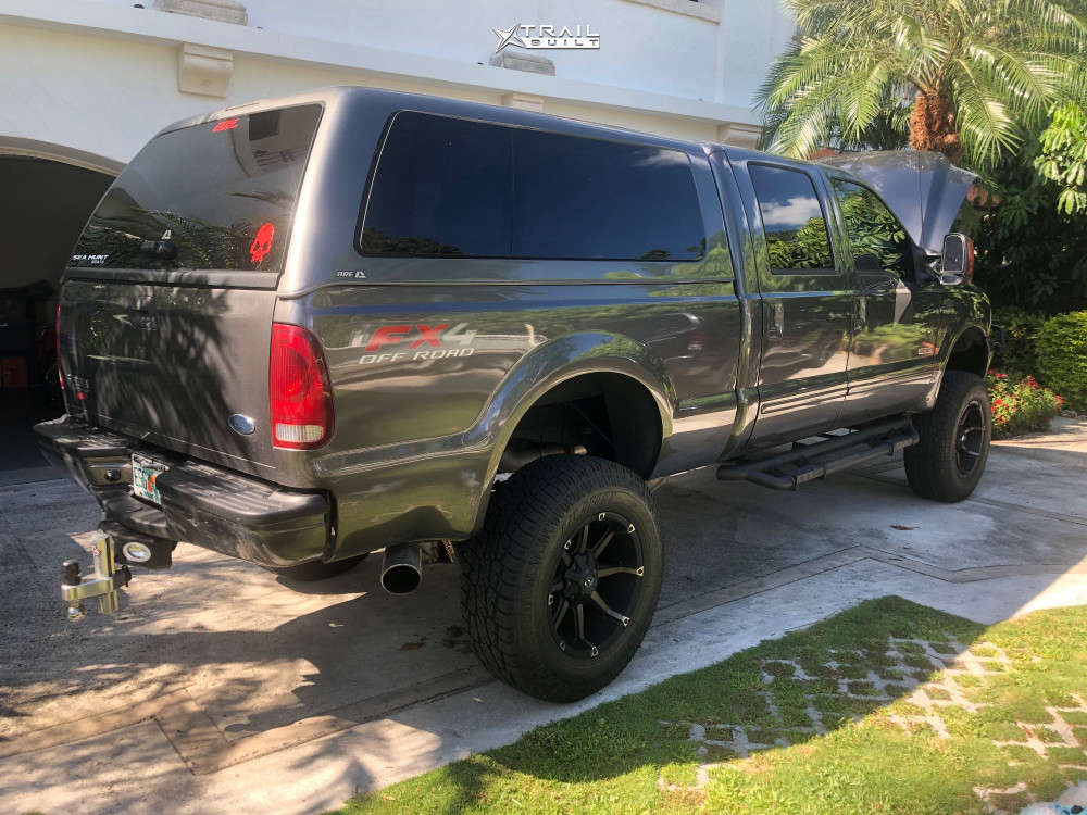 2003 Ford F-250 Super Duty Wheel Offset HellaFlush Suspension Lift 6.5 ...