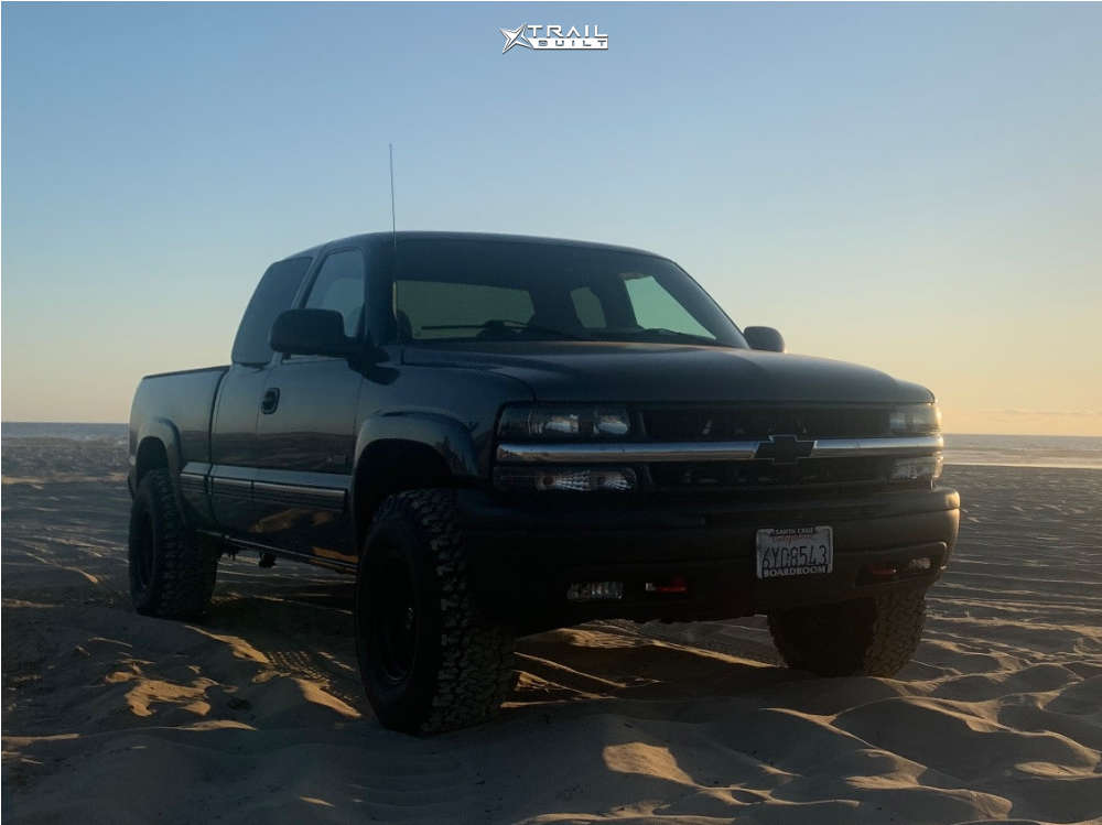 2002 Chevrolet Silverado 1500 Wheel Offset Slightly Aggressive Leveling ...