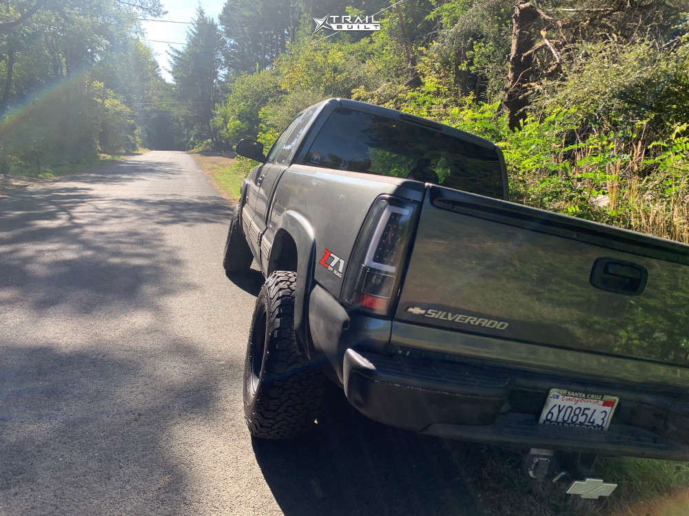 2002 Chevrolet Silverado 1500 Wheel Offset Slightly Aggressive Leveling ...