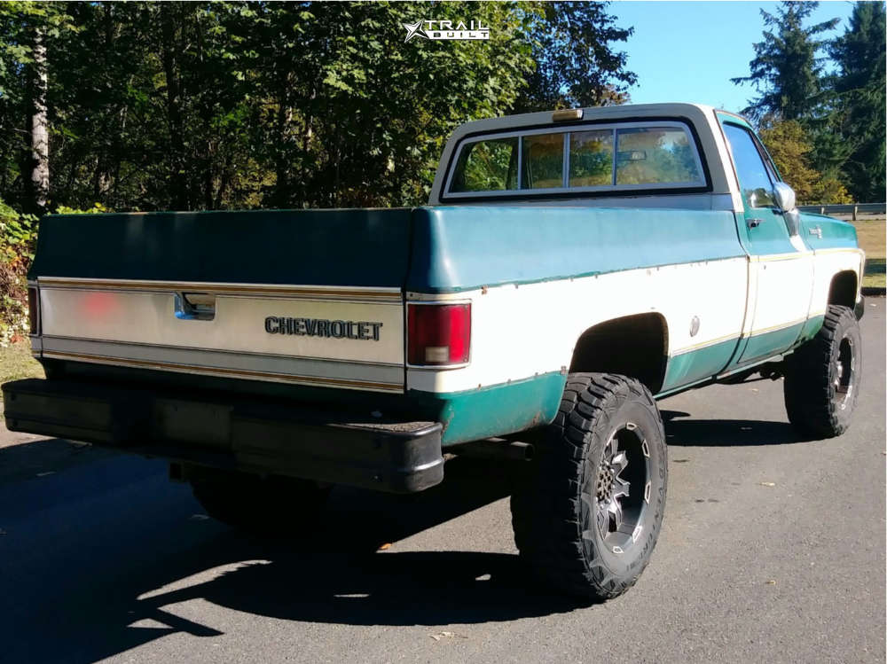 1977 Chevrolet K10 Pickup Wheel Offset Slightly Aggressive Suspension ...
