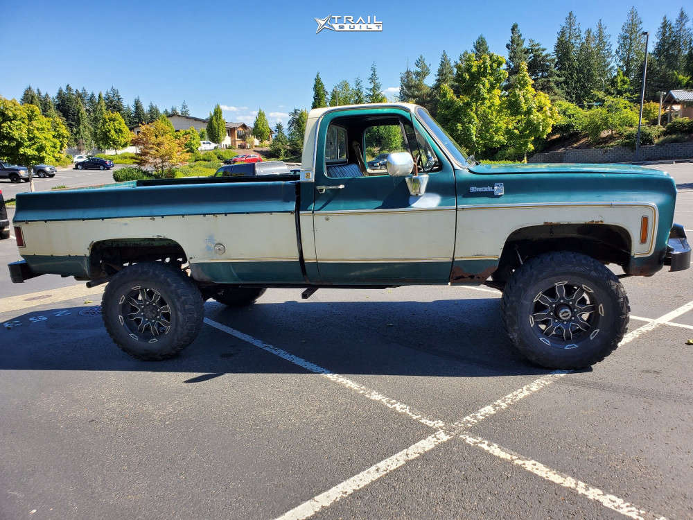 1977 Chevrolet K10 Pickup Wheel Offset Slightly Aggressive Suspension ...
