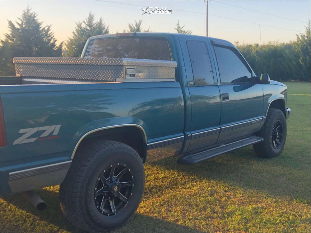 1997 Chevrolet C1500 Wheel Offset Slightly Aggressive Leveling Kit ...