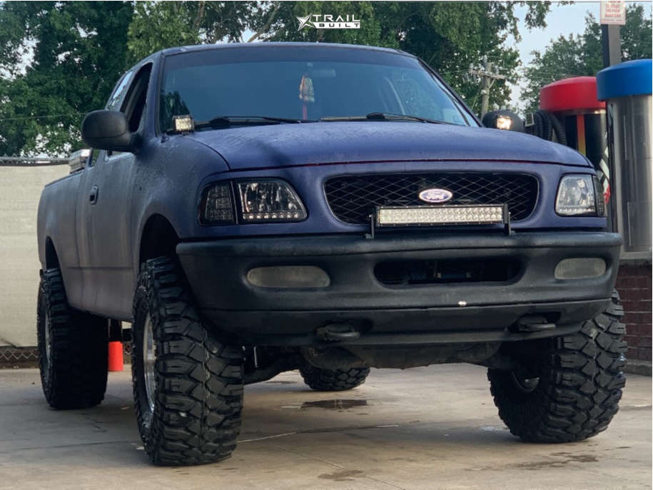 1997 Ford F-150 Wheel Offset Super Aggressive 3"-5" Suspension Lift 2.5 ...