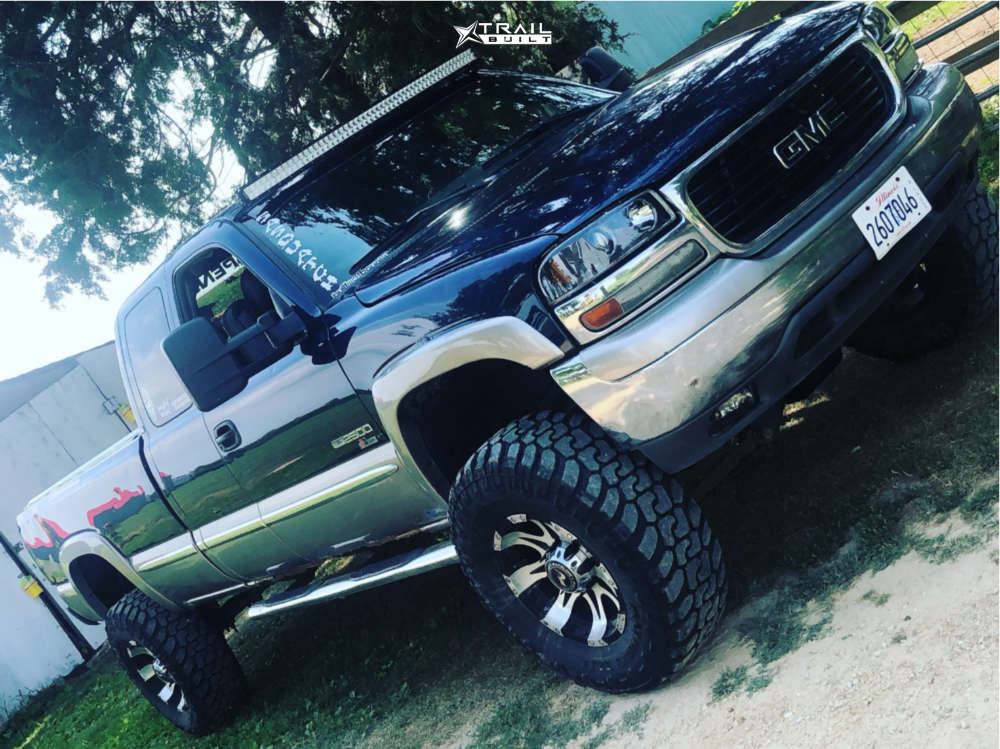 2000 GMC Sierra 2500 Wheel Offset Aggressive > 1" Outside Fender ...