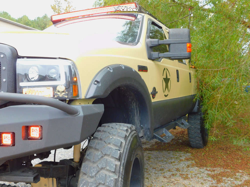 2002 Ford F-250 Super Duty Wheel Offset Aggressive > 1" Outside Fender ...